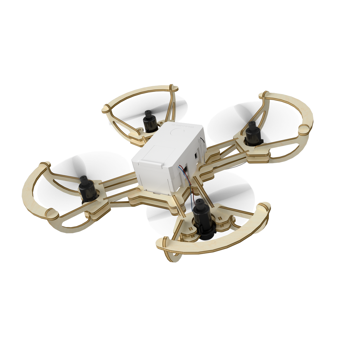 DIY self-made programming drone (wooden STEM toys, suitable for STEAM ...